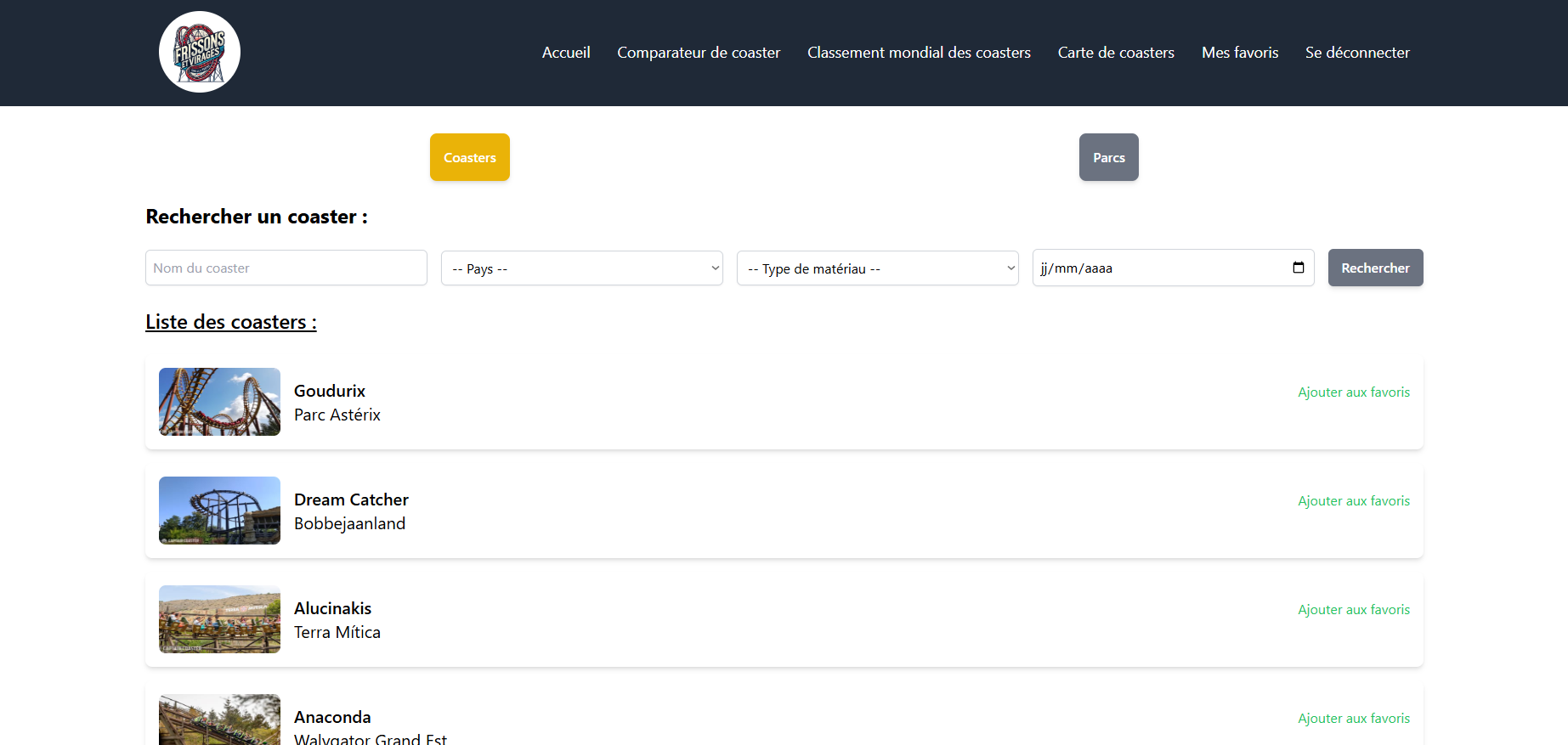 Mes Projets - AntonR - Développeur Web